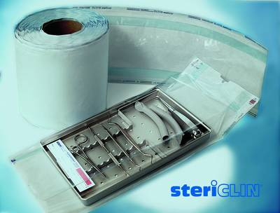 STERICLIN BLUE LINE A SOUFLETS POUR CASSETTE 200 MM X 65 MM